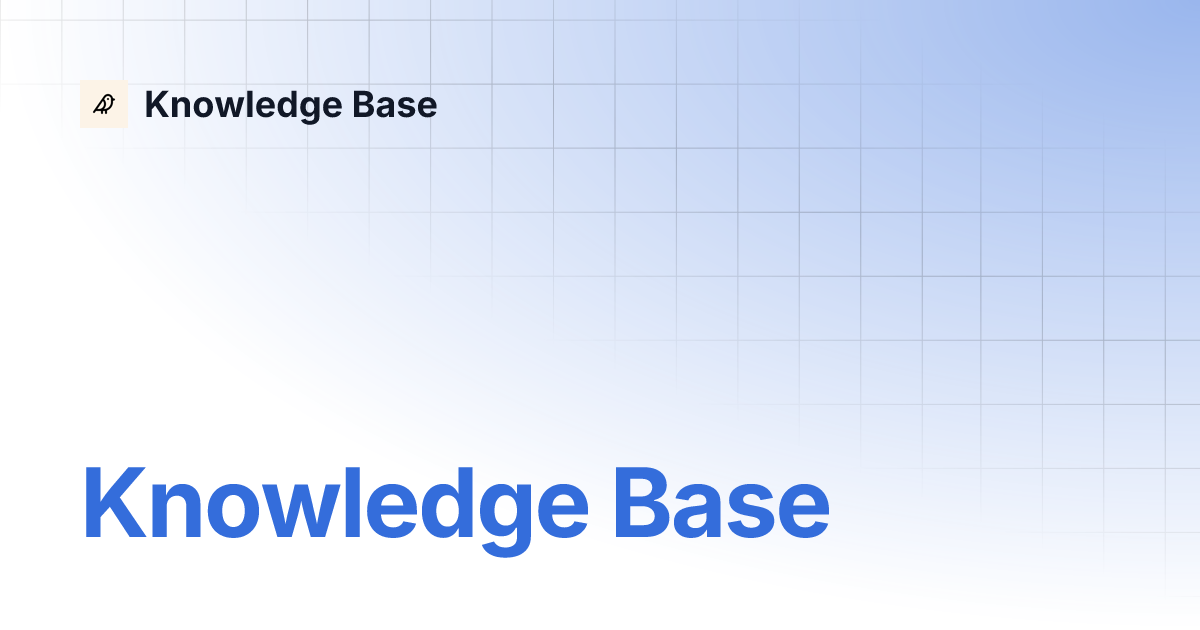 Knowledge Base | Knowledge Base